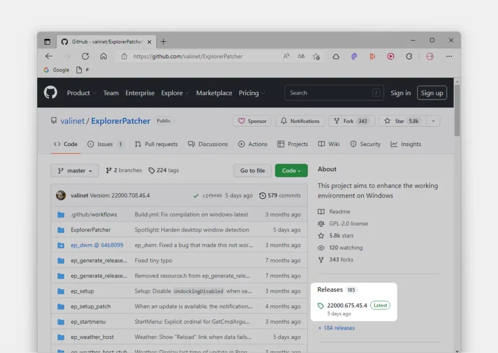 ExplorerPatcher 다운로드 설치 및 기본적인 사용 방법 - EZis